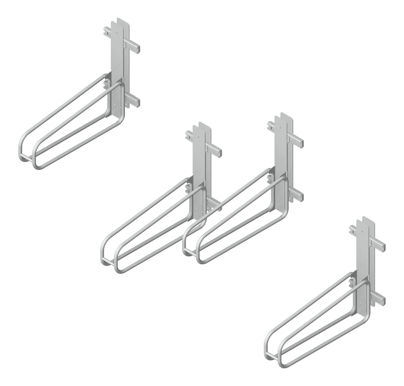 Rack Bicycle Cora WallMounted Vertical Pivot - BIMcontent.com